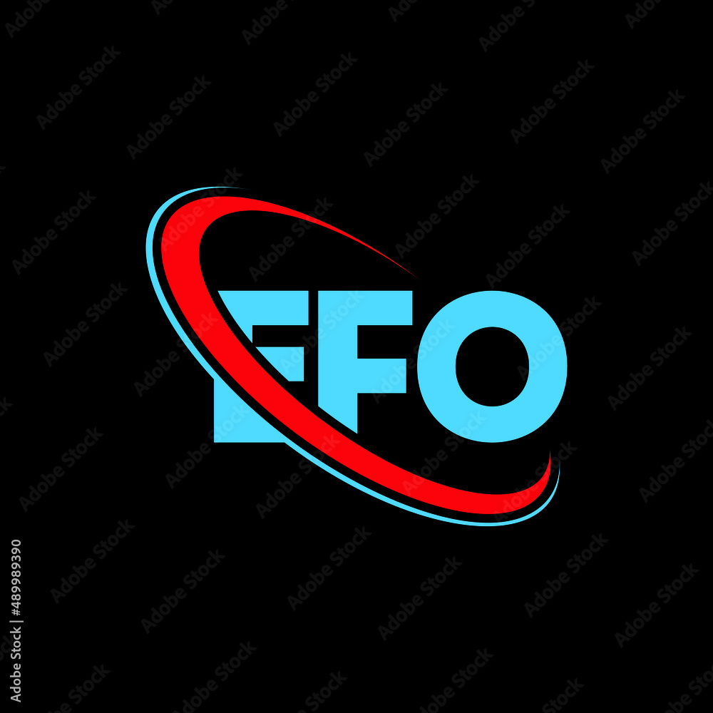 EFO logo. EFO letter. EFO letter logo design. Initials EFO logo linked ...