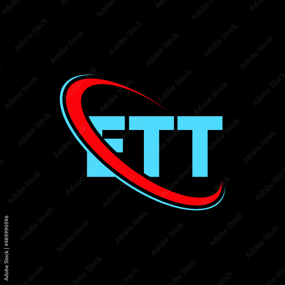 ETT logo. ETT letter. ETT letter logo design. Initials ETT logo linked ...