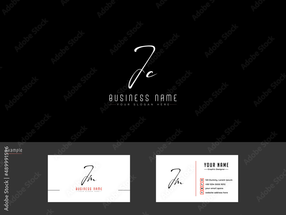 Signature JC Letter Logo Icon, New Jc Beauty Signature Letter Logo ...