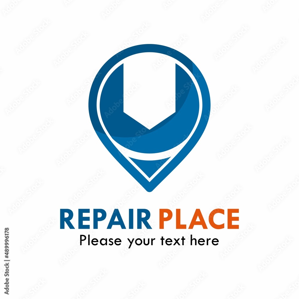 Repair place logo template illustration Stock Vector | Adobe Stock