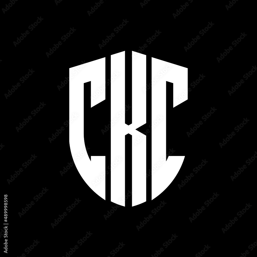CKC letter logo design. CKC modern letter logo with black background ...