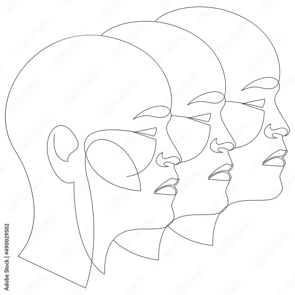 Line Drawing Of Sad Faces Concept Of Confused Feelings Worried About line-drawing-of-sad-faces-concept-of-confused-feelings-worried-about