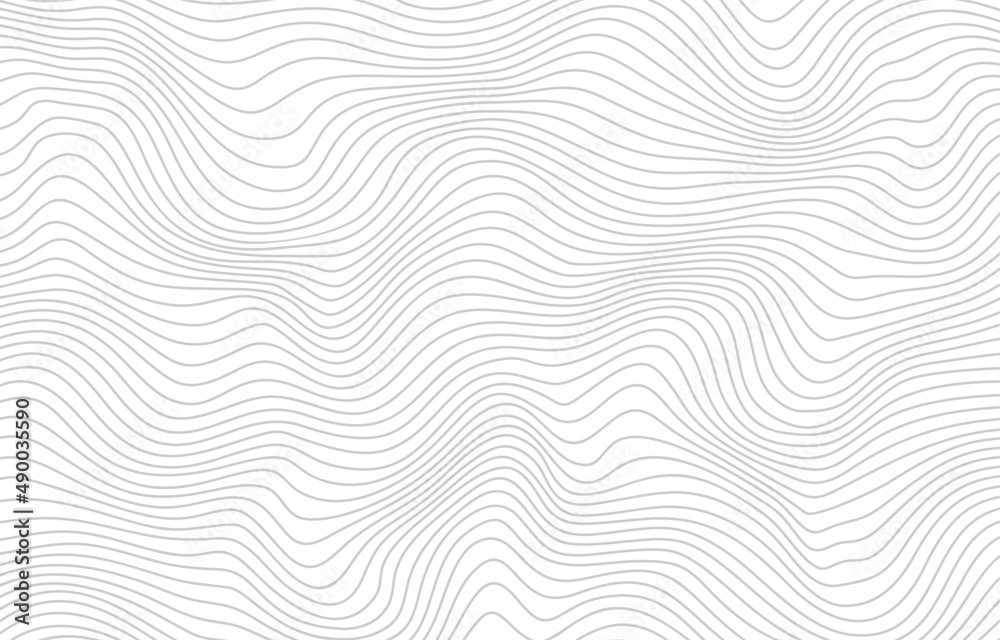 Distorted lines - movement illusion. Wave - distortion effect. Optical ...