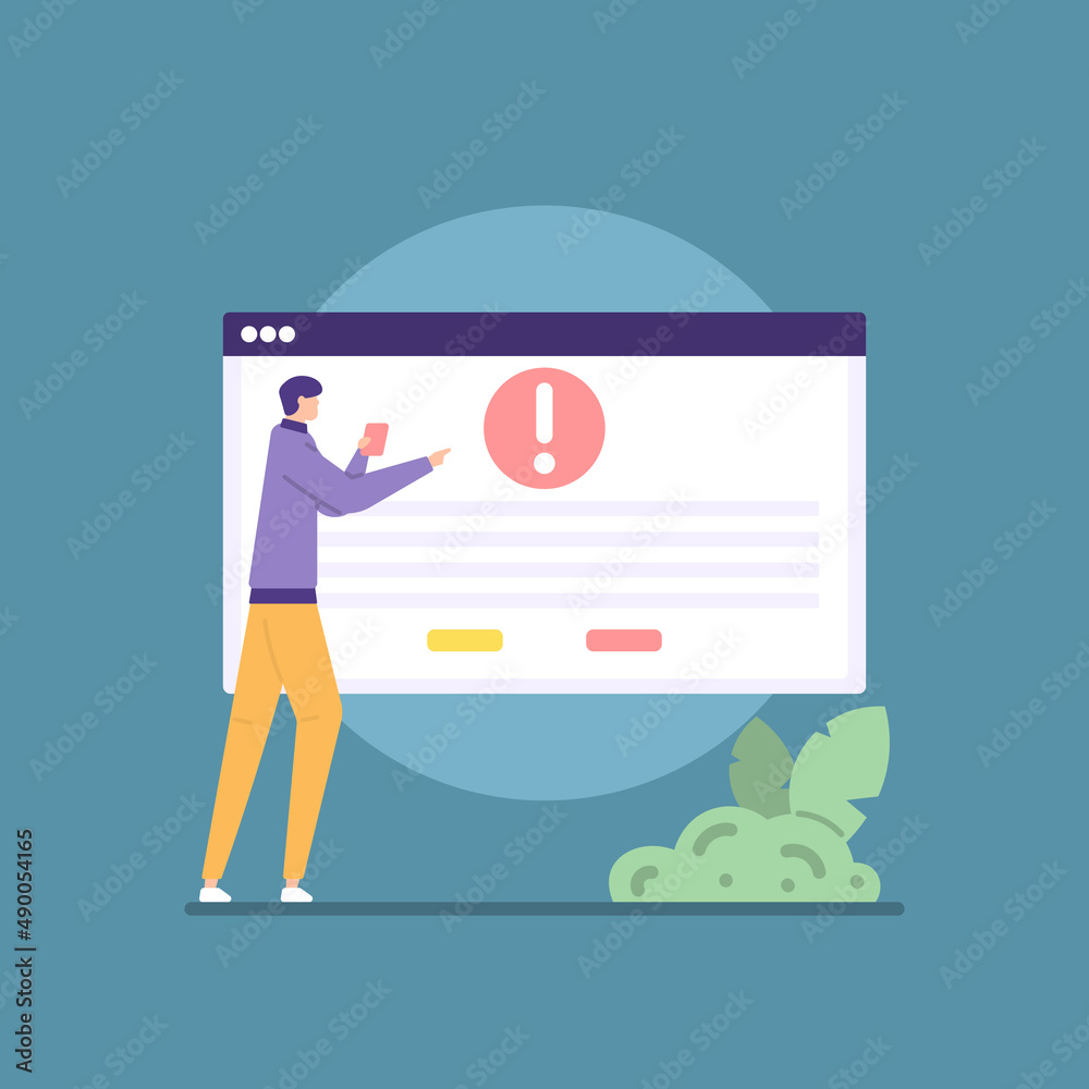 warning letter, hazard notification, report letter. a user gets a ...