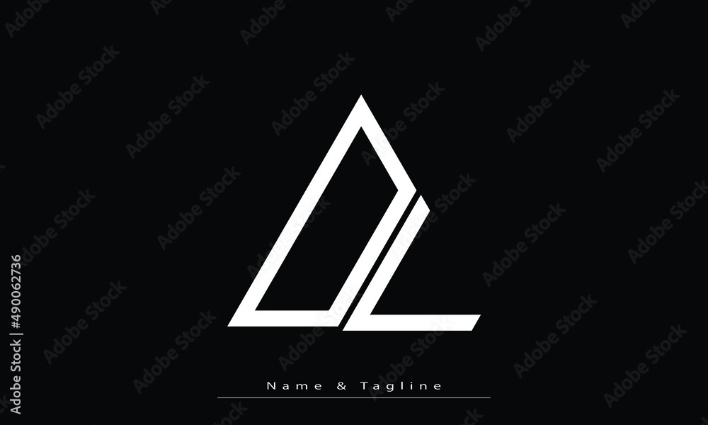 Alphabet letters Initials Monogram logo DL , DL Stock Vector | Adobe Stock