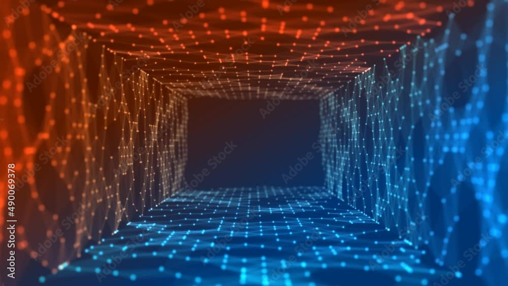 Animated background logo frame, icon. Design a moving tunnel of fire ...