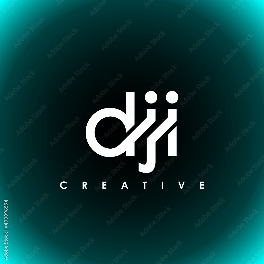 DJI Letter Initial Logo Design Template Vector Illustration Stock ...