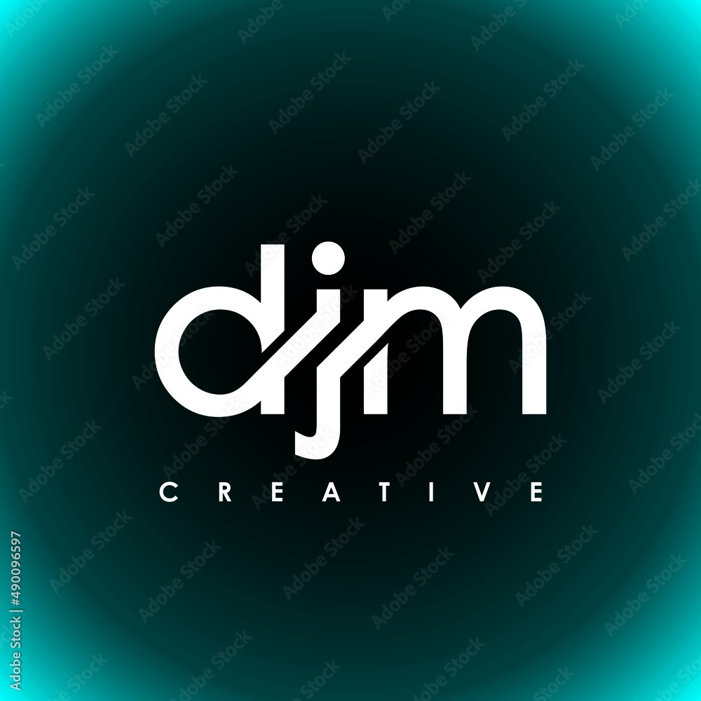 DJM Letter Initial Logo Design Template Vector Illustration Stock ...