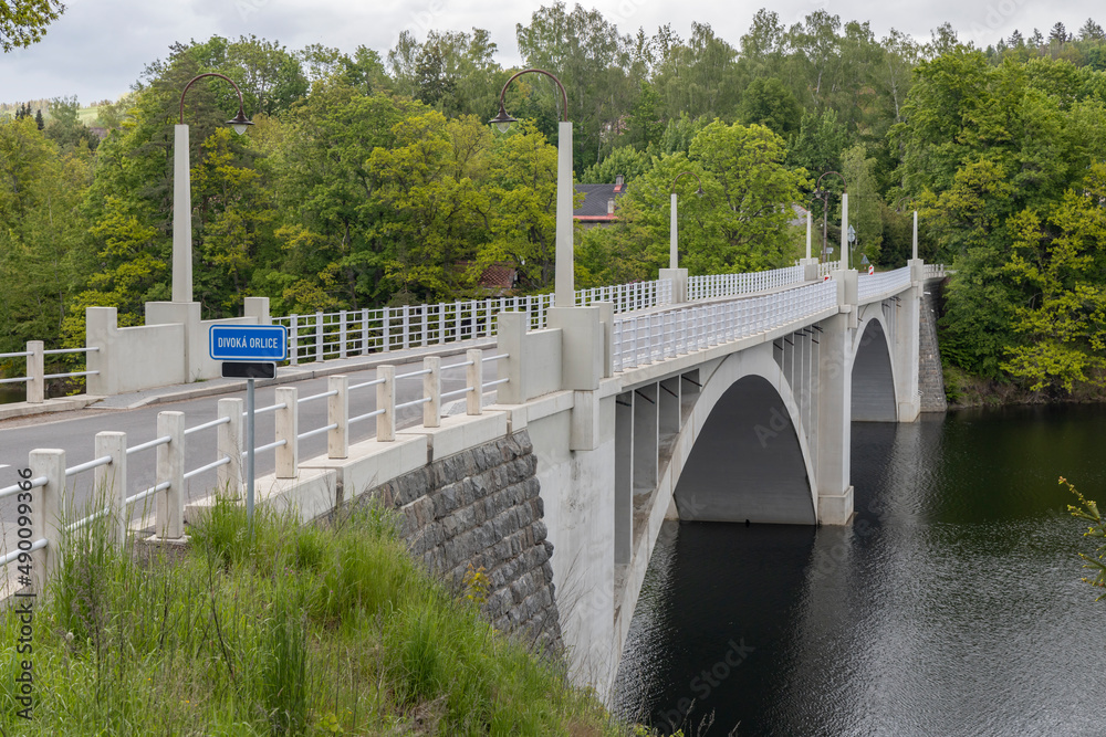 Reinforced concrete viaduct, Pastviny, Divoka Orlice, Eastern Bohemia ...