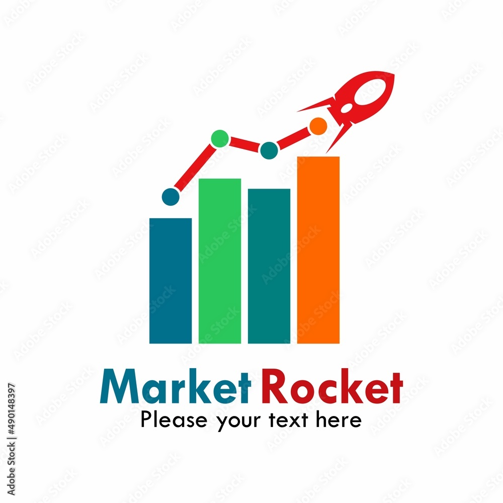 Market rocket logo template illustration Stock Vector | Adobe Stock