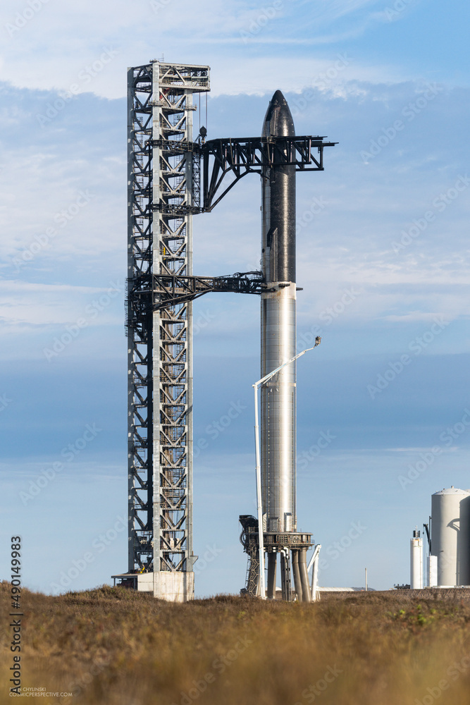 SpaceX Starship Full Stack Stock Photo | Adobe Stock