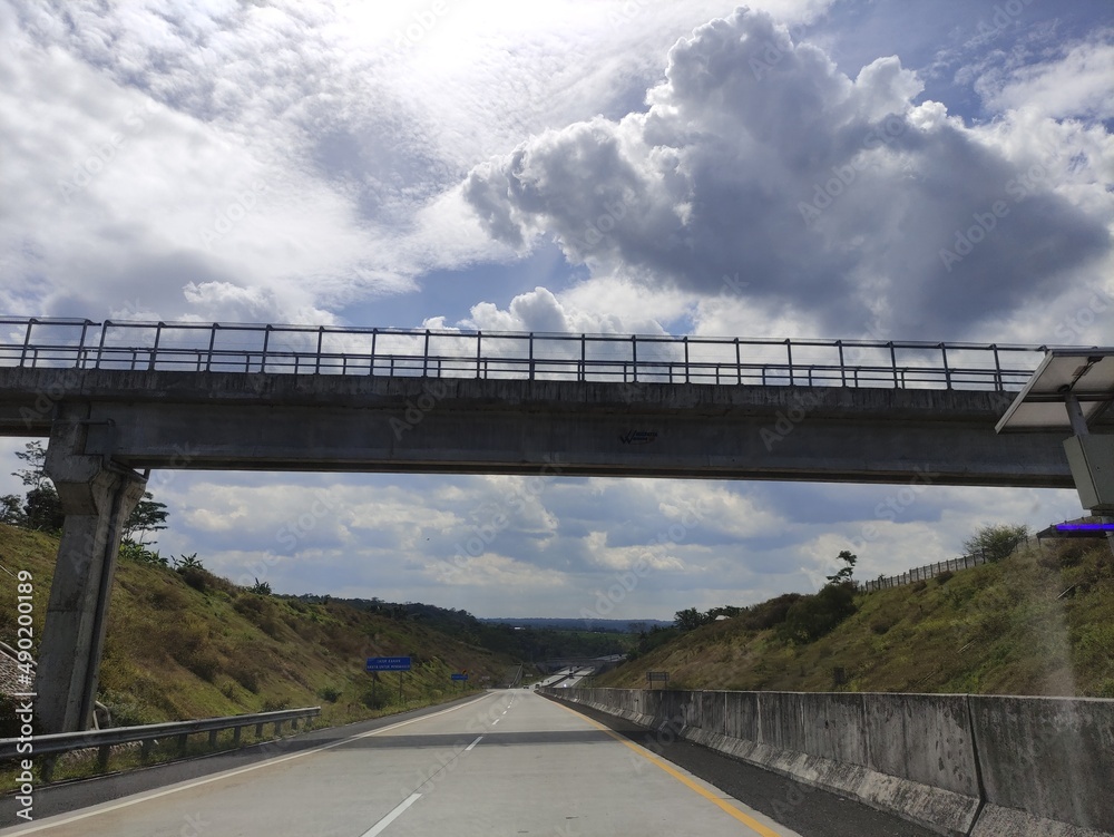 Trans Java toll road infrastructure that connects the cities of Jakarta ...