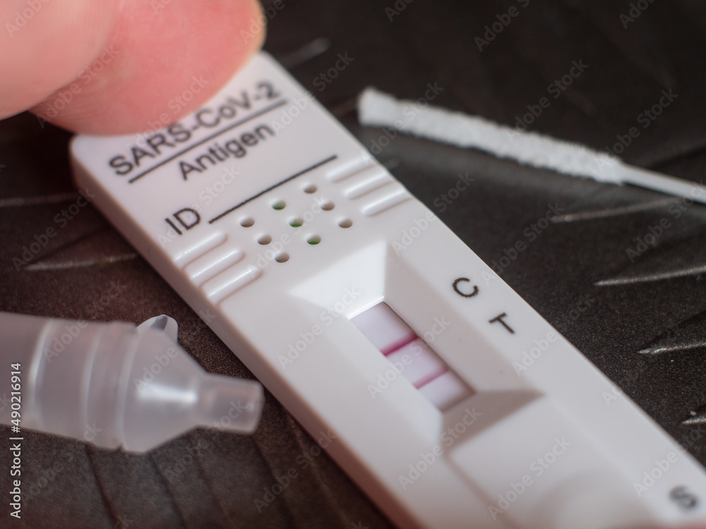 Negative Rapid SARS-CoV-2 Antigen Test Card Stock Photo | Adobe Stock