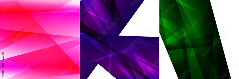 set of abstract background Stock Vector | Adobe Stock