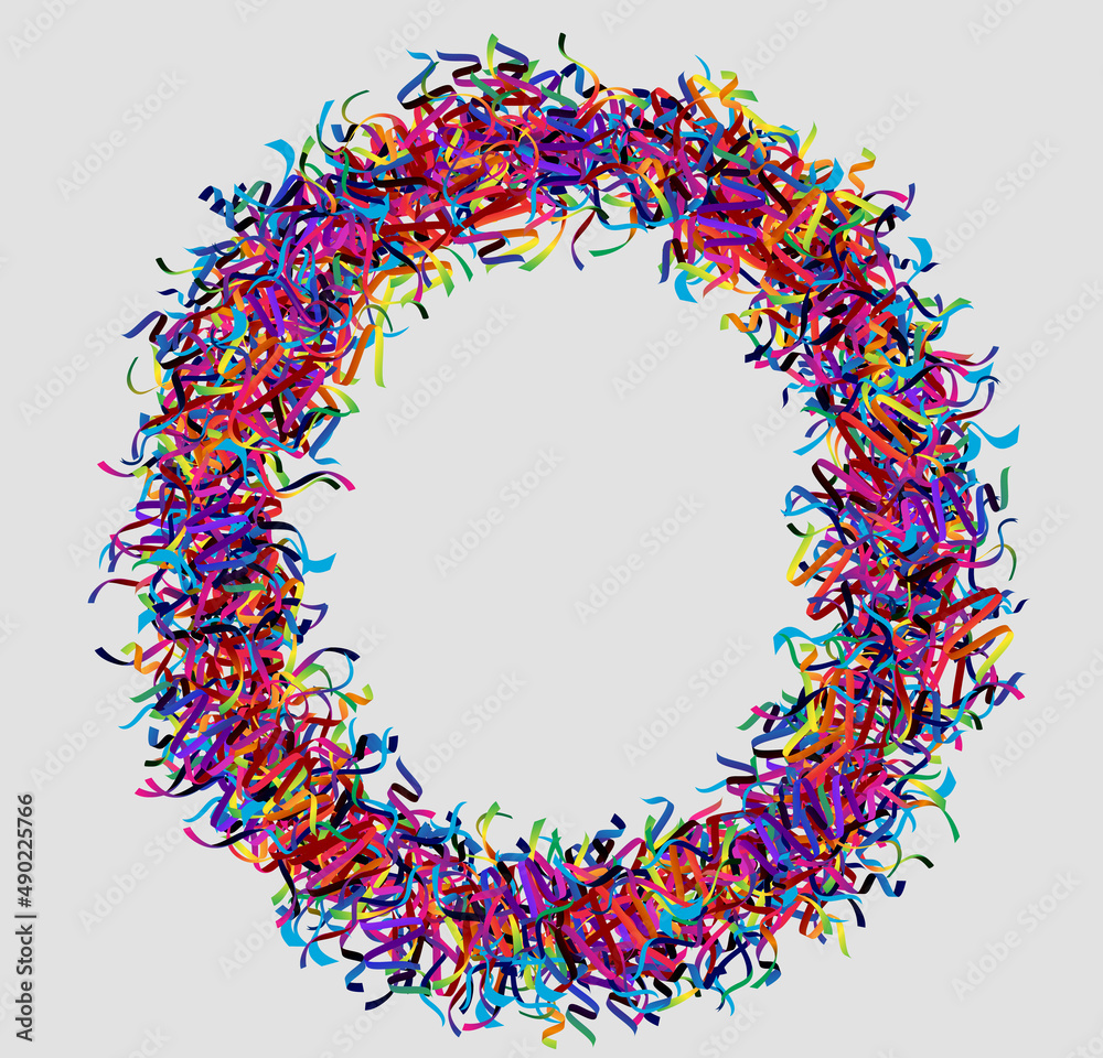 Font letter O vector design made of yarn. font for your unique ...