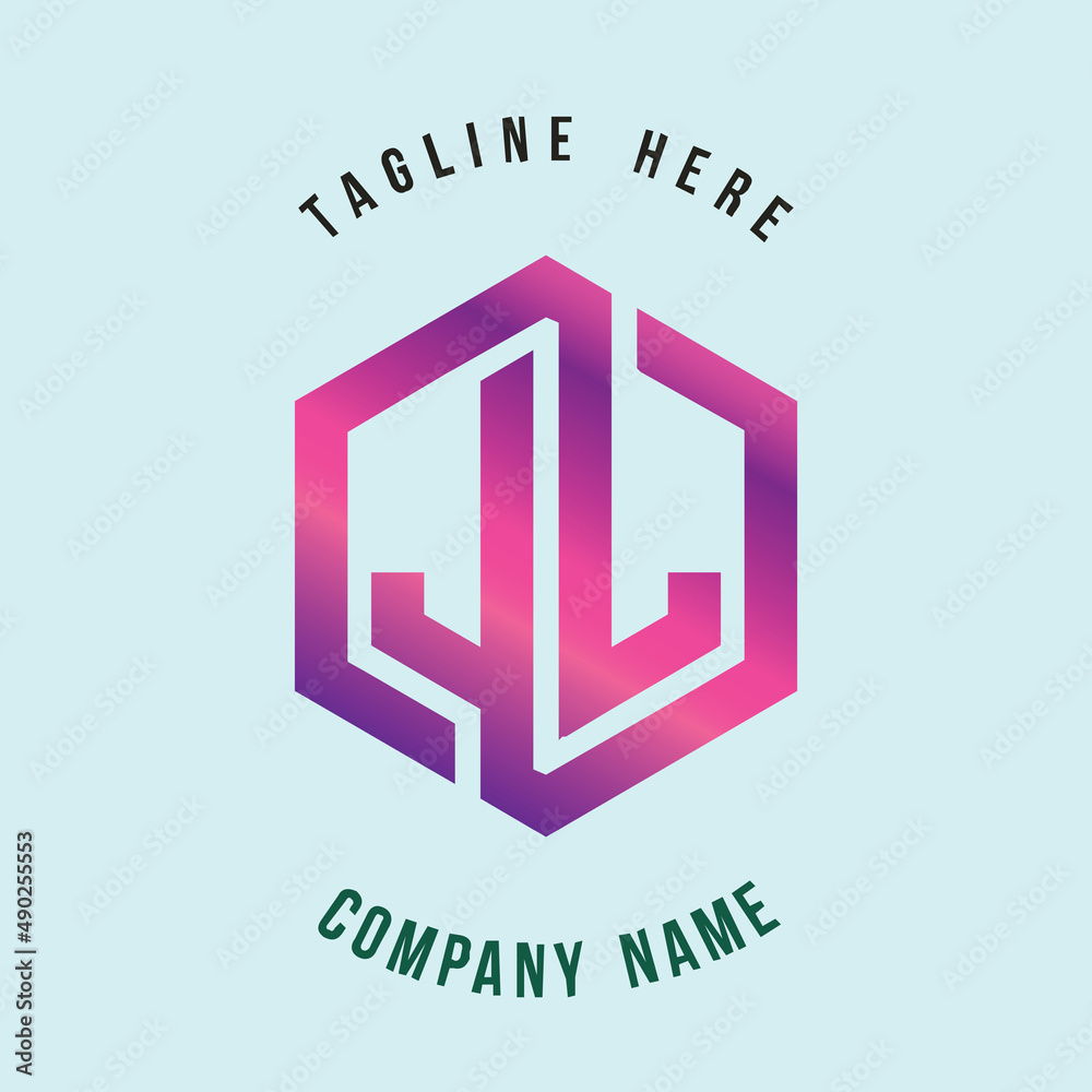 JL lettering logo is simple, easy to understand and authoritative Stock ...