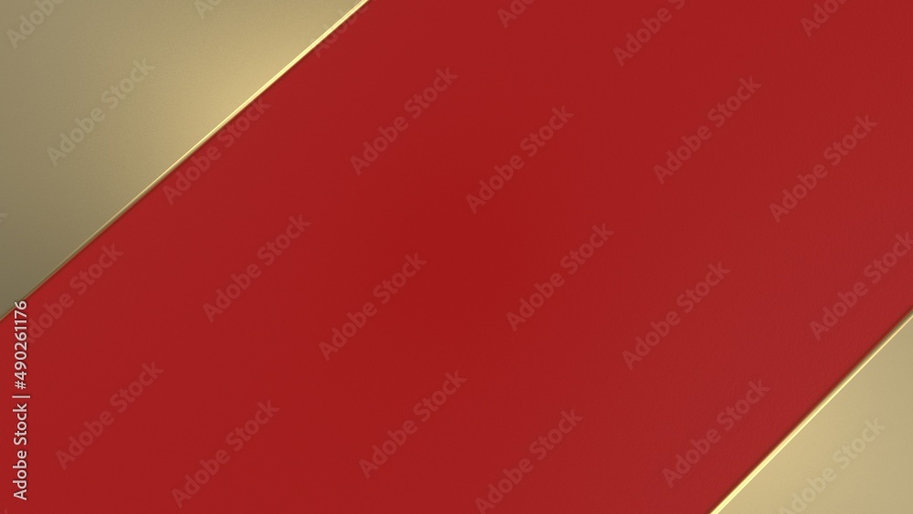 gold presentation template 3d illustration rendering Stock Illustration ...