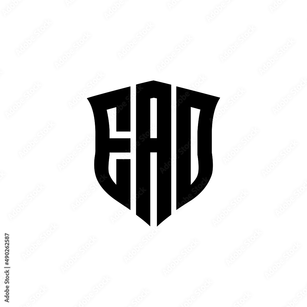 EAD letter logo design with white background in illustrator, vector ...