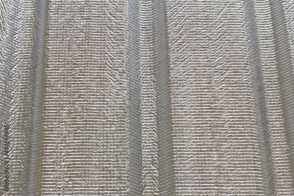 Close-up photo of polyethylene foam (PE foam) insulation panels ...