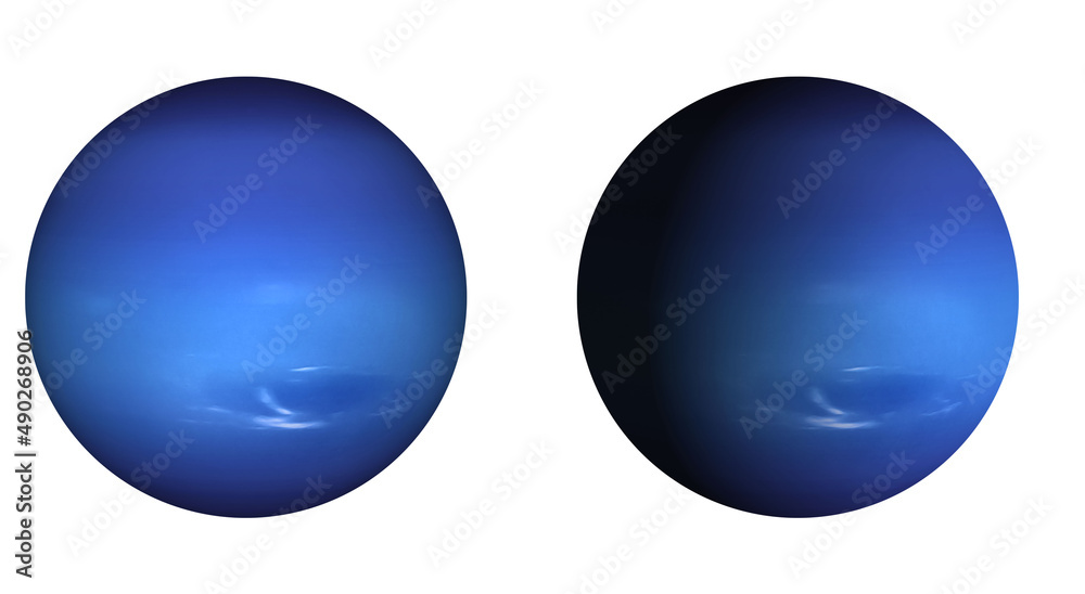 Neptune Planet White Background