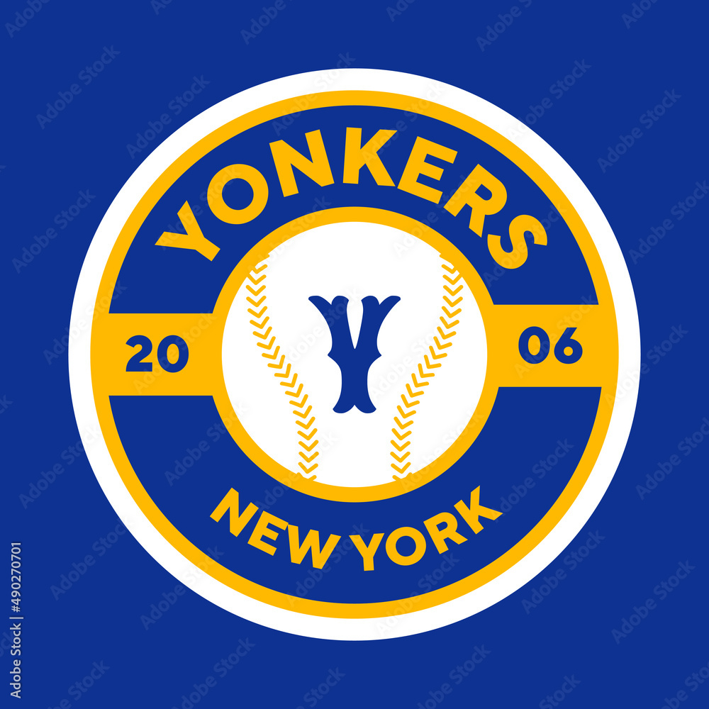 Yonkers, New York. Illustration vector graphic of Baseball logo. Vintage Logo Design Template ...