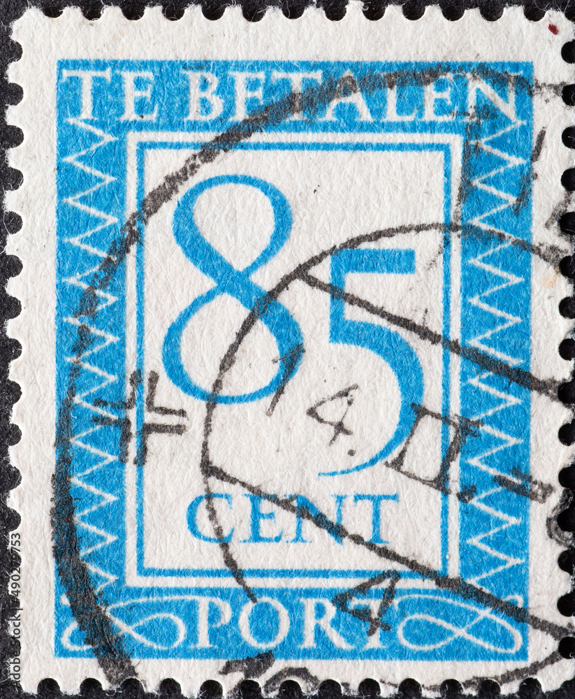 Netherlands - circa 1950 : a postage stamp from the Netherlands ...