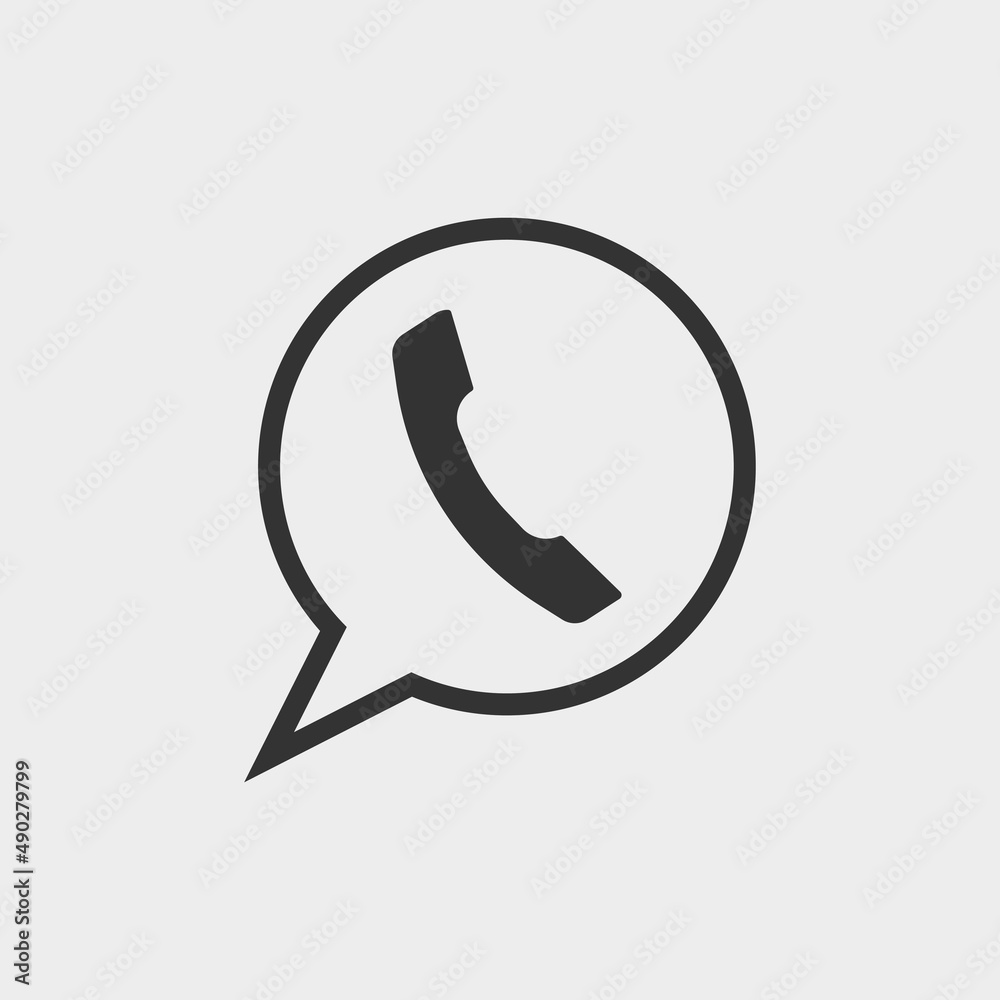 Call vector icon illustration sign Stock Illustration | Adobe Stock