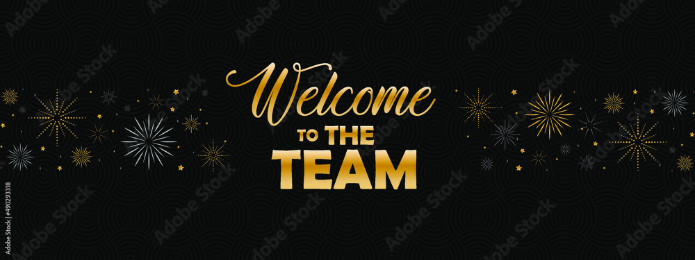welcome to the team Stock Vector | Adobe Stock