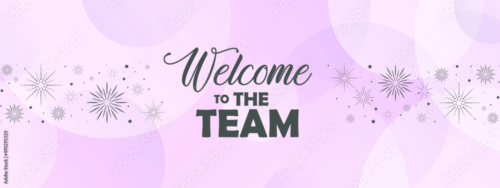 welcome to the team Stock Vector | Adobe Stock