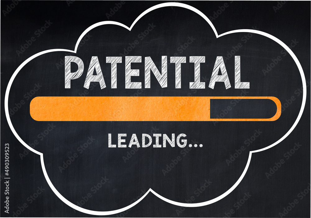 Potential on Chalkboard Concept,loading bar background,blackboard ...