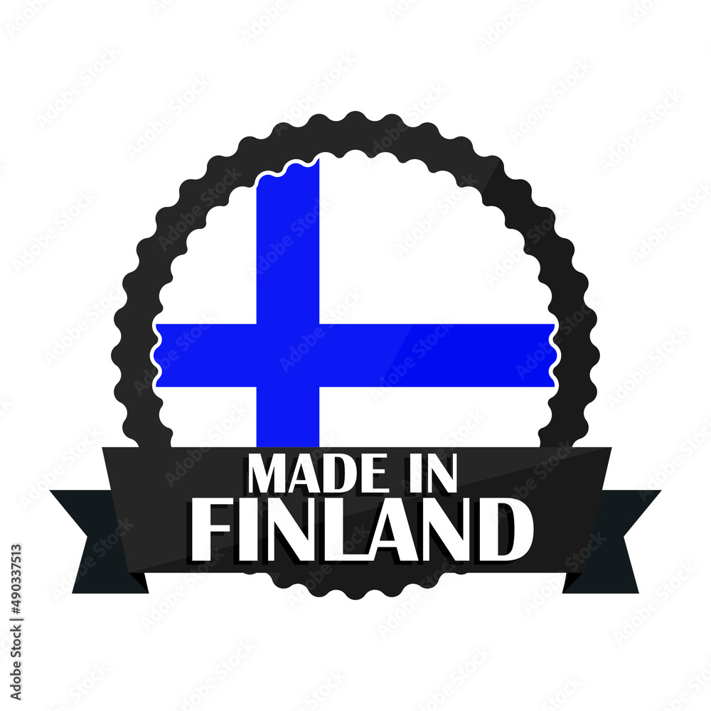 Made in Finland. Stamp,label, banner, logo, Vector Design. Stock Vector ...