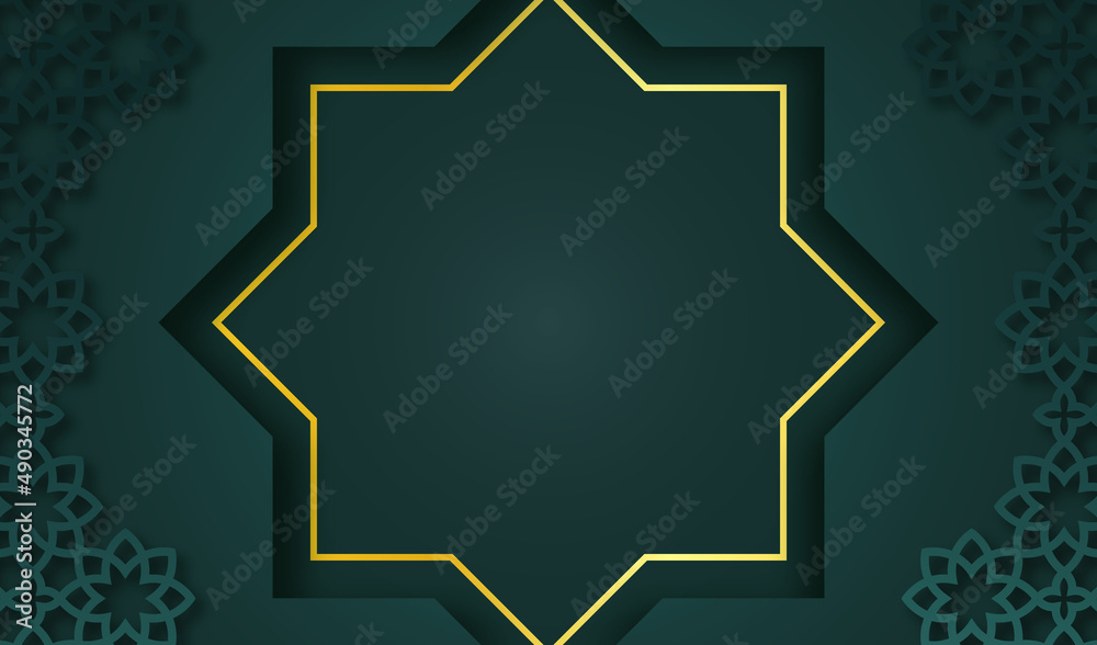 Islamic abstract background design template Stock Vector | Adobe Stock