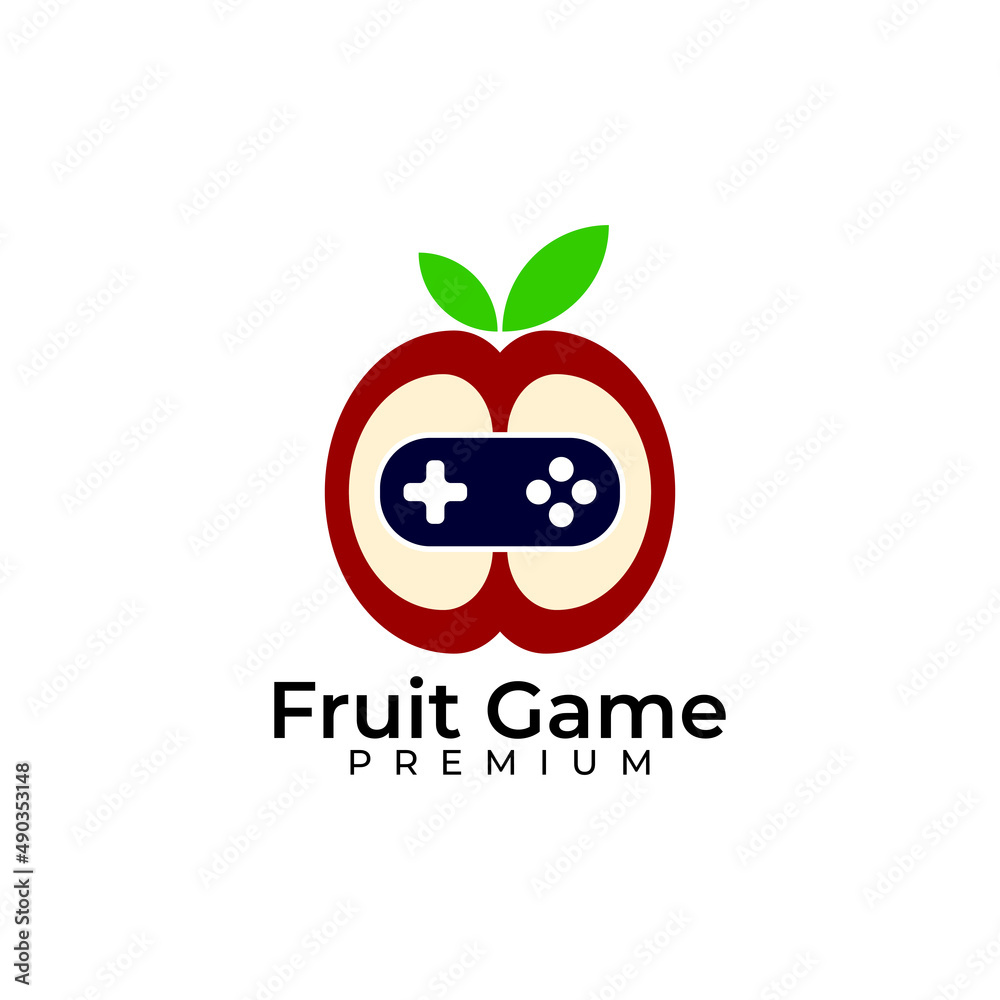 Fruit Game Icon Logo Design Element Stock Vector | Adobe Stock