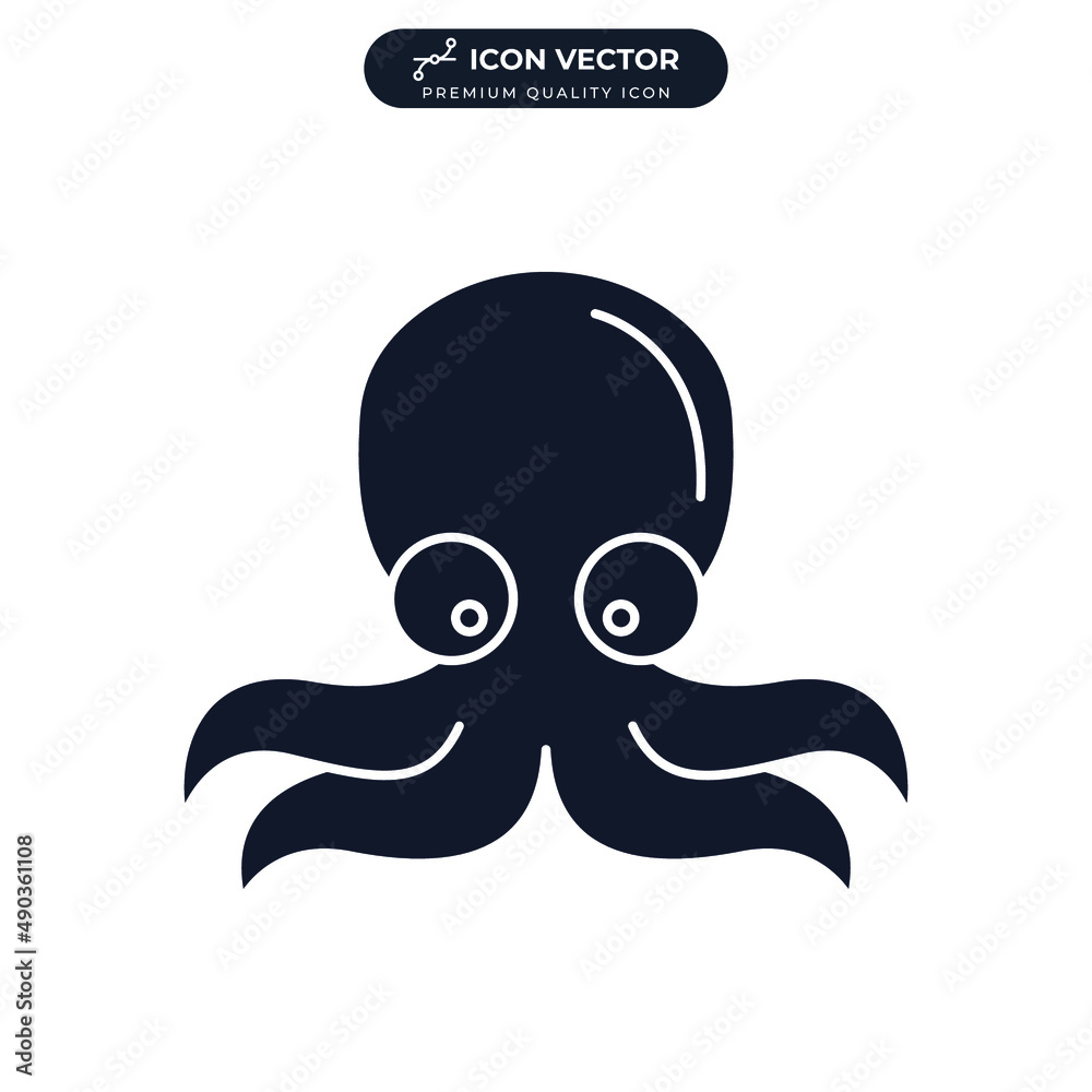 octopus icon symbol template for graphic and web design collection logo ...