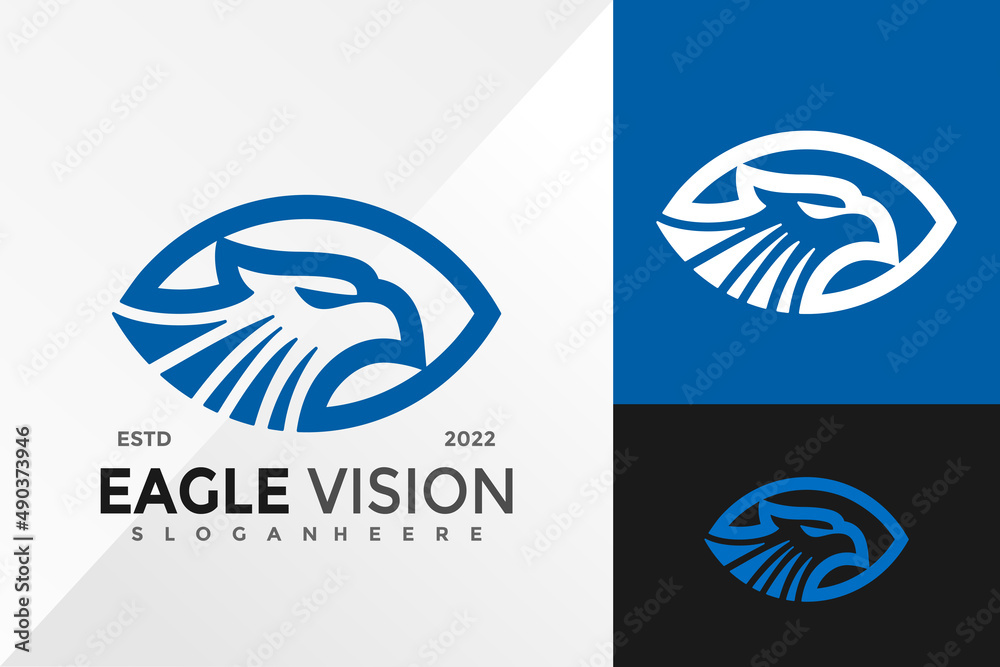 Eagle Vision Logo Design Vector illustration template Stock Vector ...