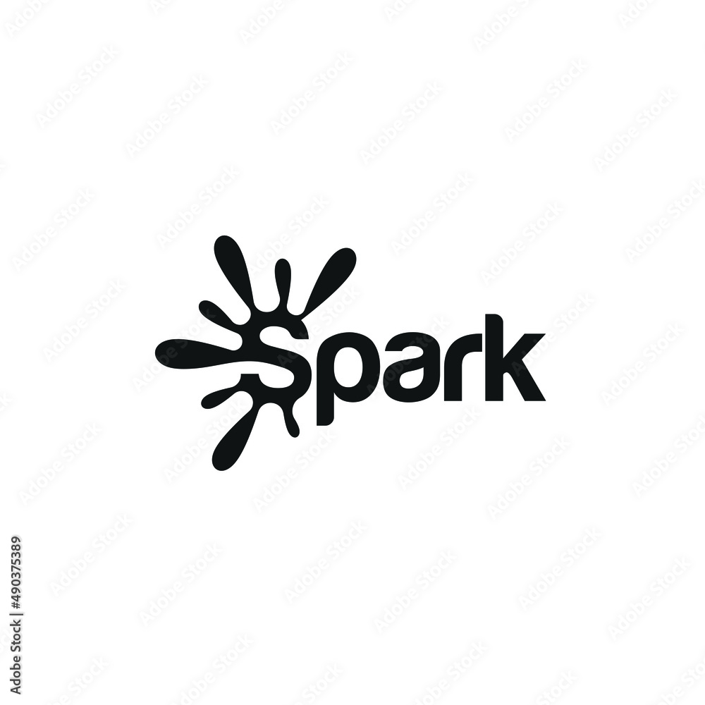 Spark Vector Logo Design Inspiration Stock Vector | Adobe Stock