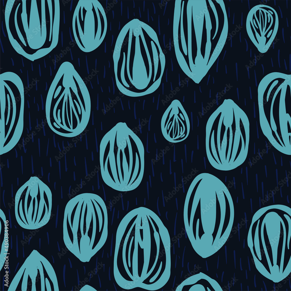 line drawn vaginas of different shapes. Female genitals in a beautiful ...