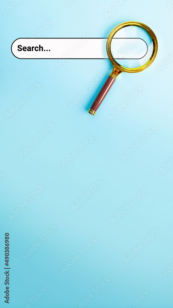 Search Bar Magnifying Glass