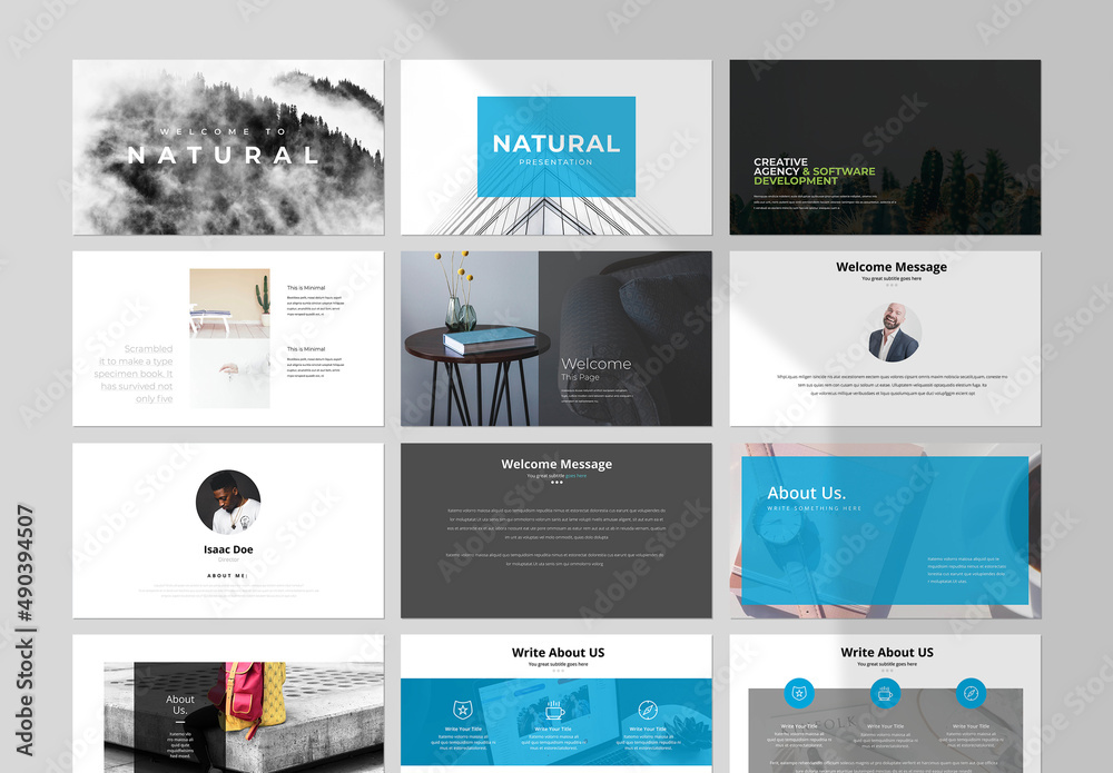 Portfolio Presentation Layout Stock Template | Adobe Stock