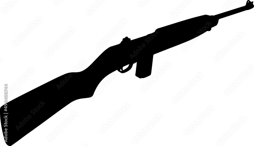 m1 carbine EPS, m1 carbine Silhouette, m1 carbine Vector, m1 carbine ...