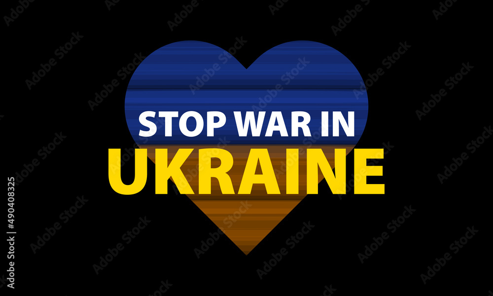 Stop war in Ukraine, praying concept for stand with Ukraine. Stock ...