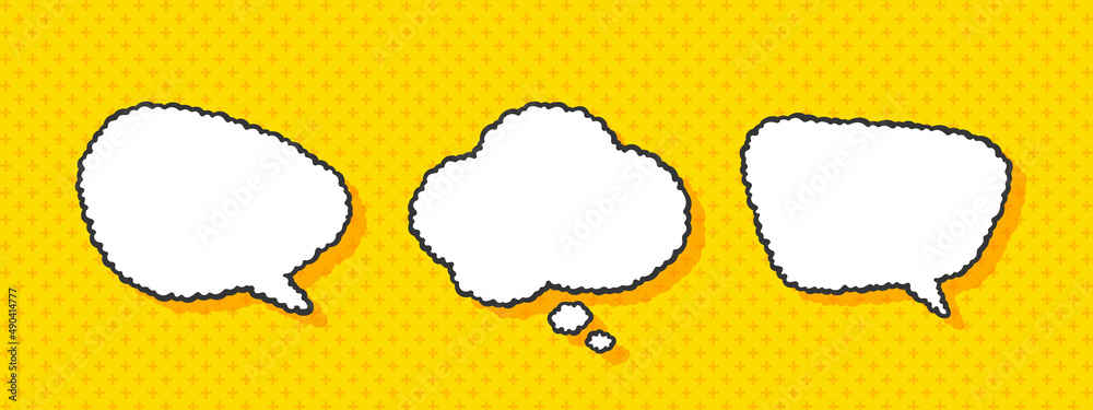 Speech Bubbles template. Empty comic speech bubbles set. Vector ... Speech Bubbles template. Empty comic speech bubbles set. Vector ...