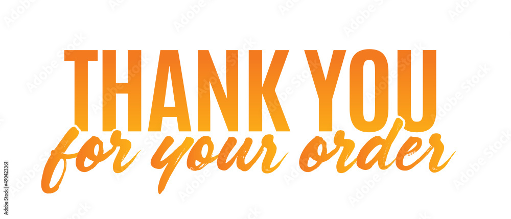 Thank You For Your Order, Thanks for Ordering, Online Business, Thank ...