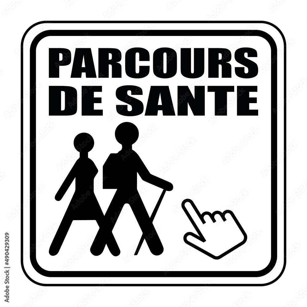 Logo parcours de santé. Stock Vector | Adobe Stock