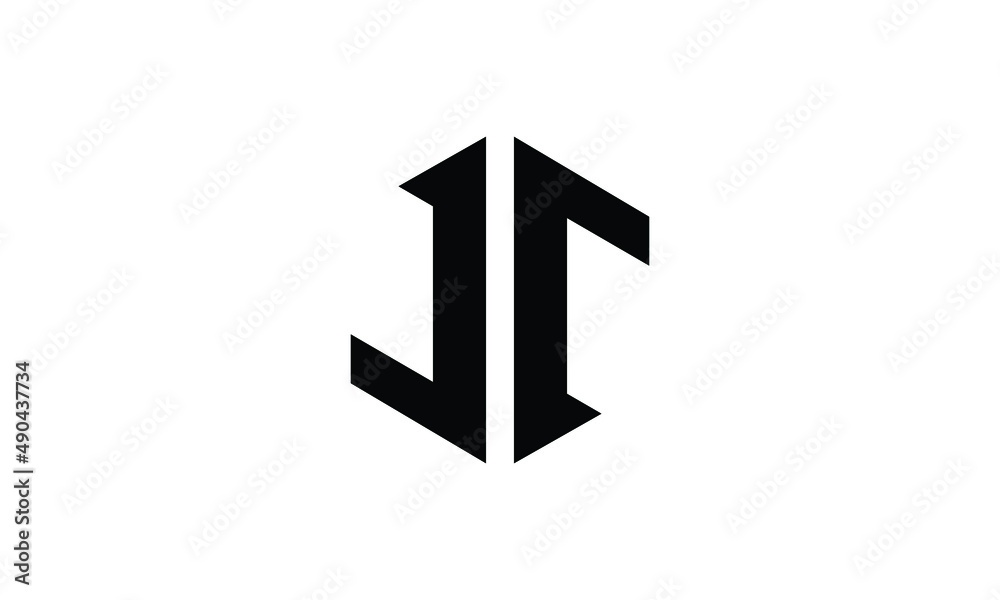 JJ logo design concept with background. Initial based creative minimal ...