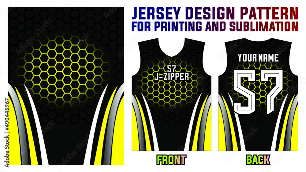 jersey printing design pattern for soccer, badminton, basketball ...
