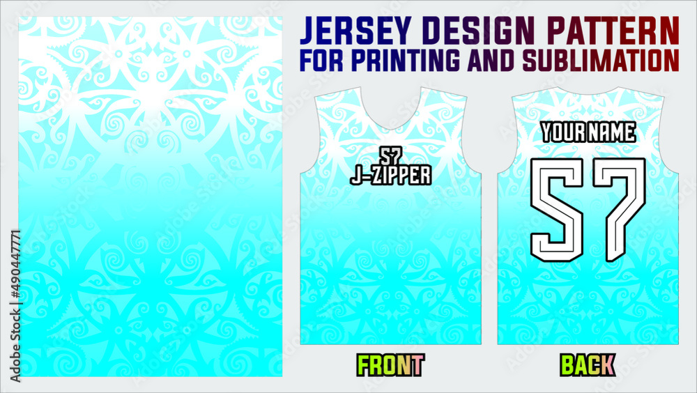 jersey printing design pattern for soccer, badminton, basketball ...