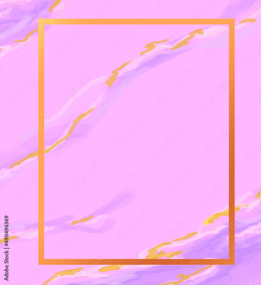 Pink gold frame marble luxury background Stock Vector | Adobe Stock