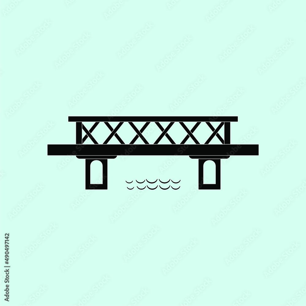 bridge vector illustration, perfect for maps, icons, brochures, posters ...