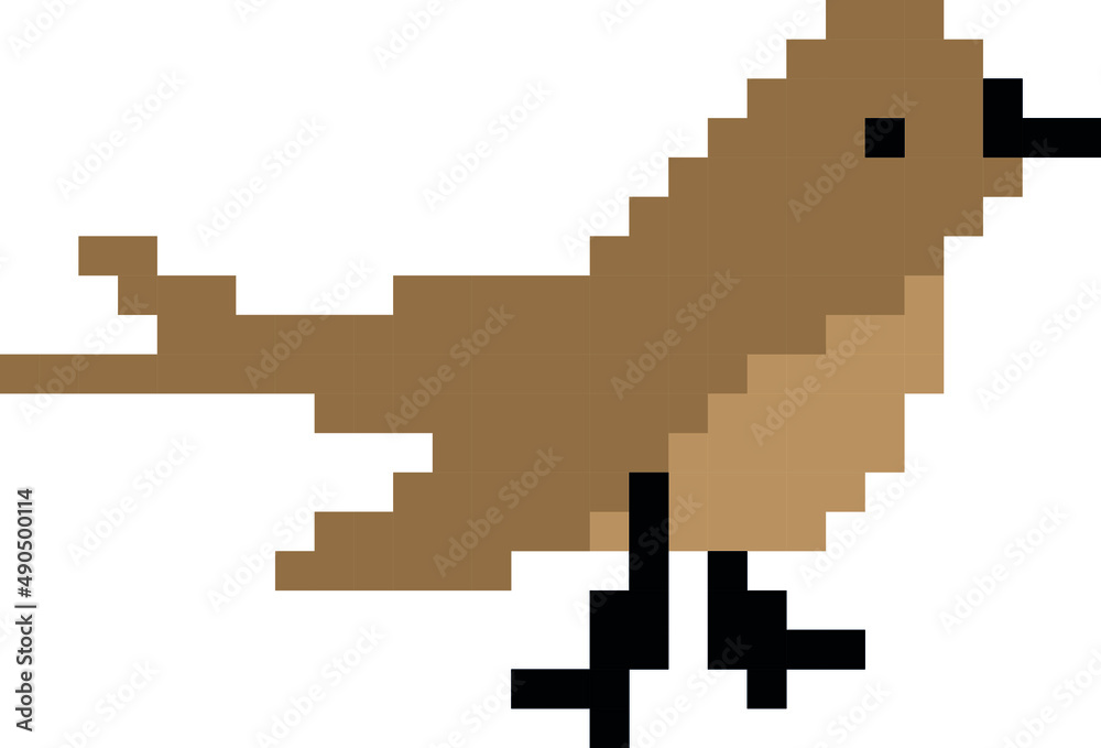 Bird in pixel. vector illustration Bird in pixel art Stock Vector ...